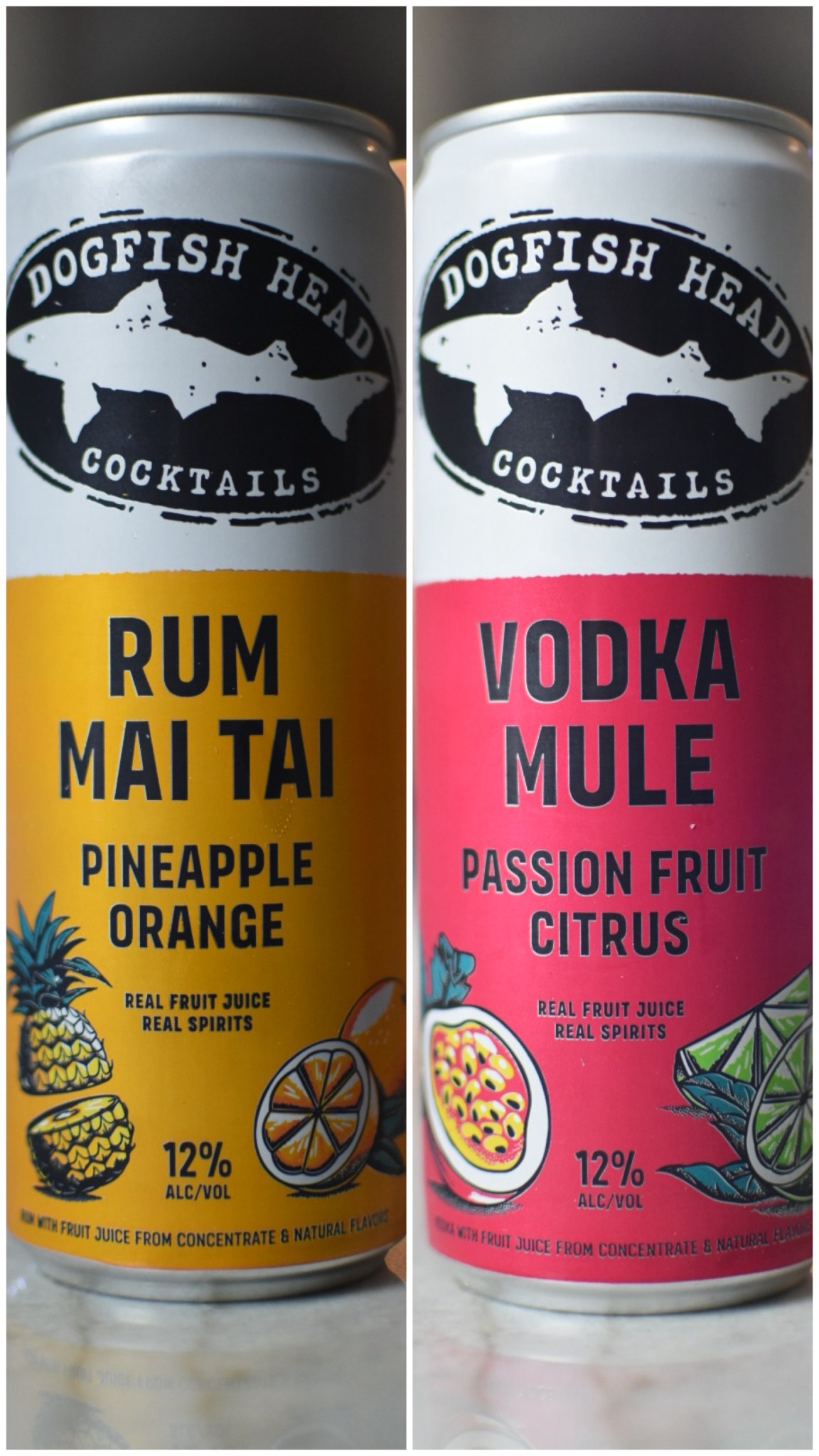 Dogfish Head Pineapple Orange Rum Mai Tai and Passionfruit Citrus Vodka ...